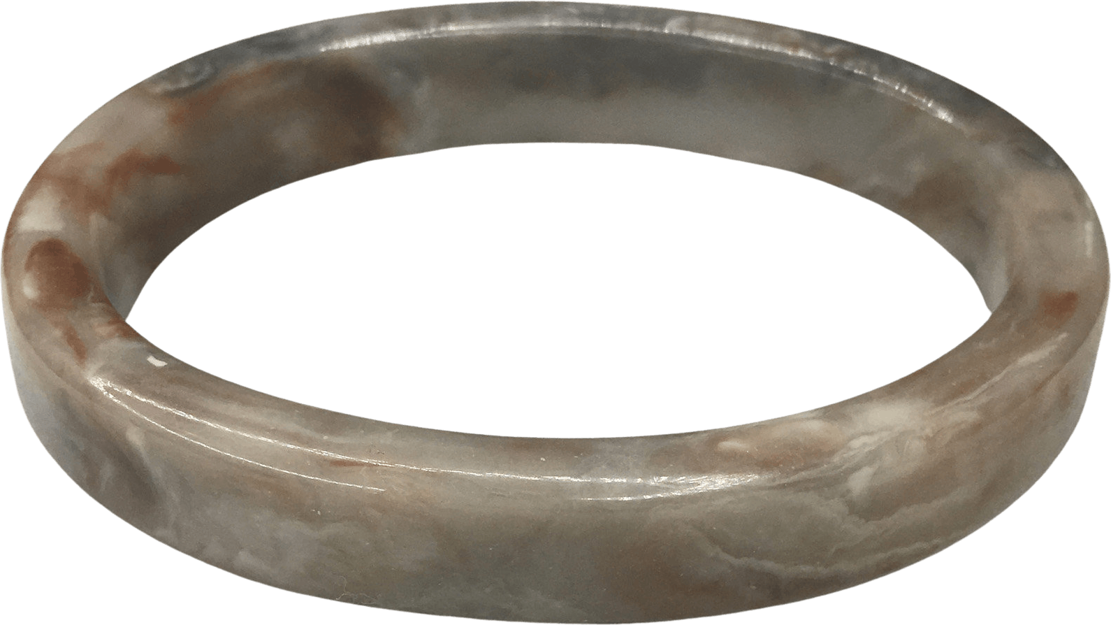 Vintage 80's Brown and Beige Marble Bangle | Shop THRILLING