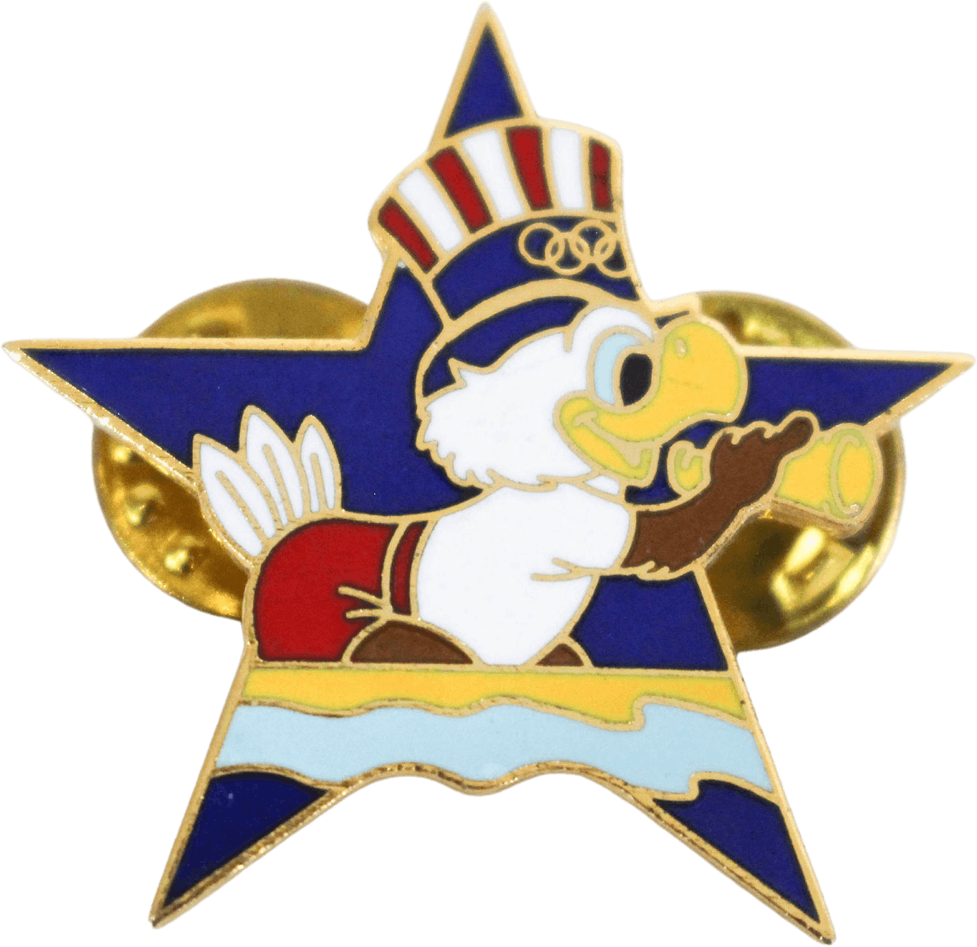Vintage 80’s Blue Los Angeles Olympic Collectable Series II Rowing Pin ...