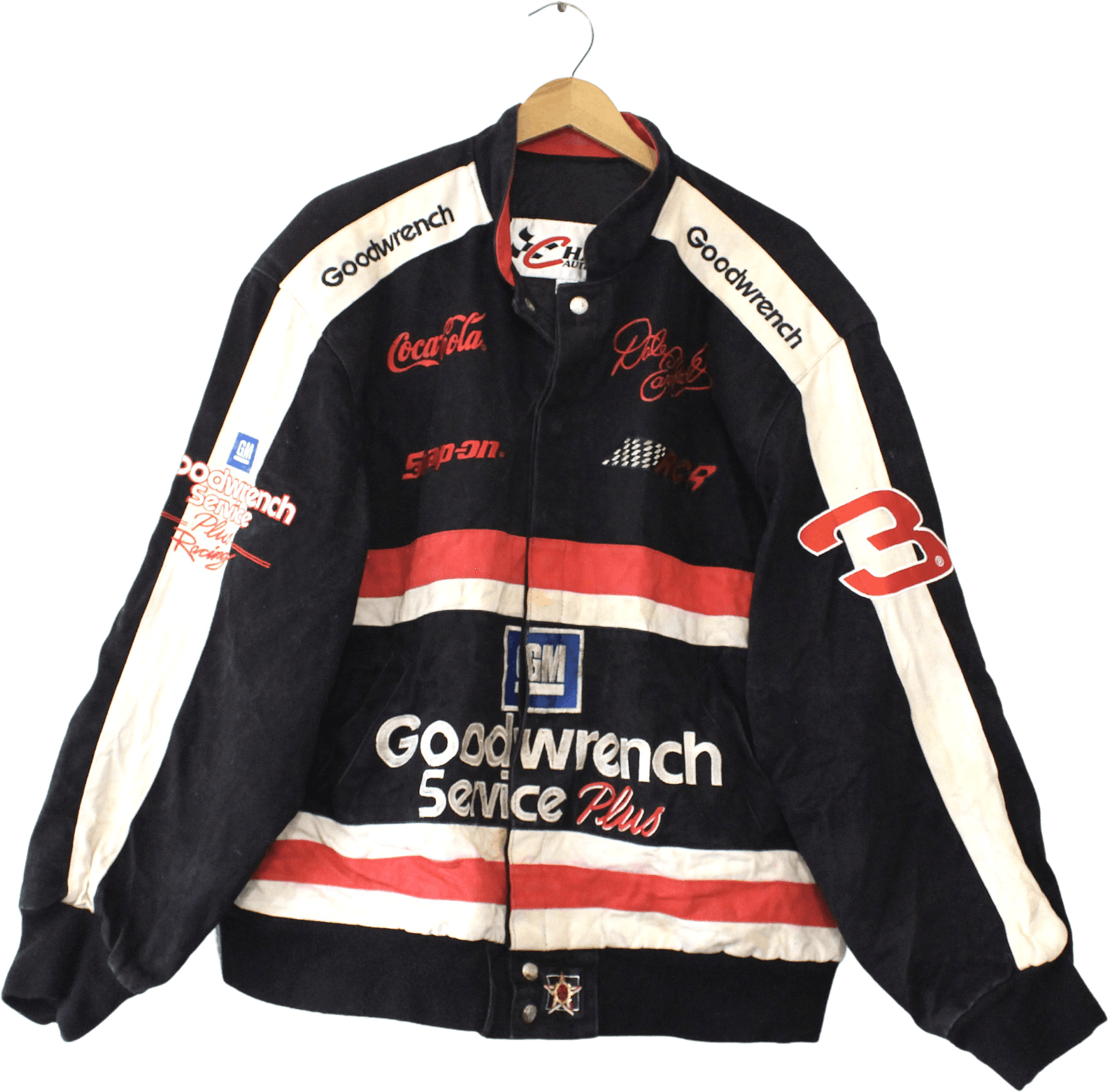 Vintage Black Red and White Nascar Jacket by Chase Authentics | Shop ...
