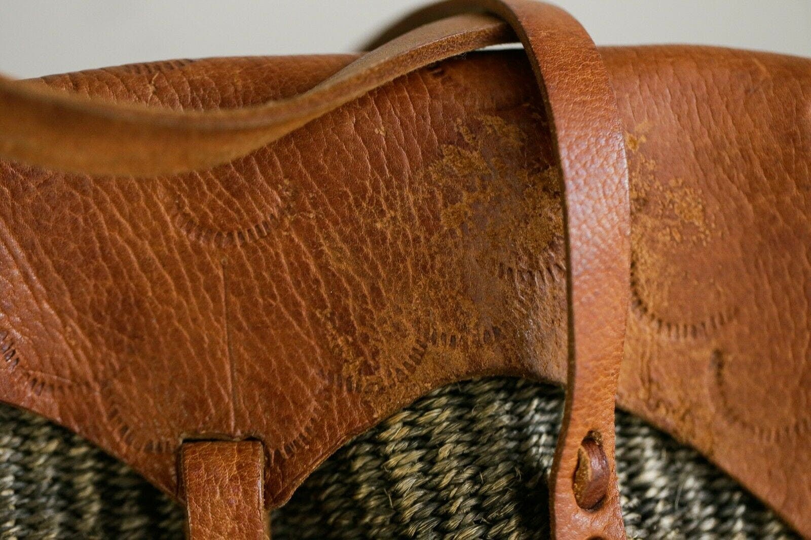 Vintage Handmade Market Bag with Shoulder Strap | Shop THRILLING