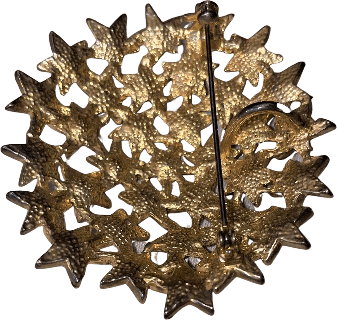 Vintage Red Rhinestone Star Brooch | Shop THRILLING