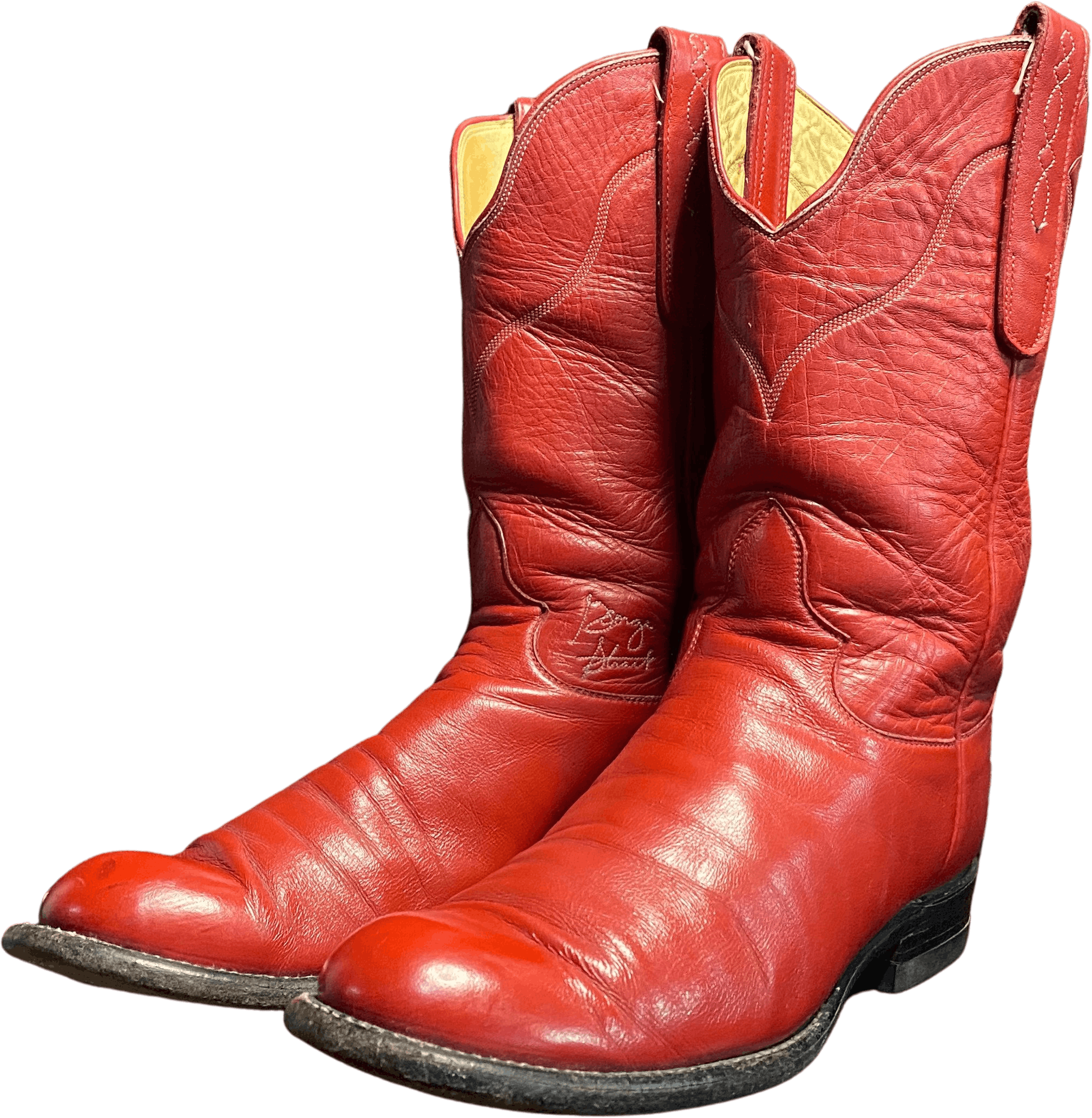 Vintage 80's Brick Red Cowboy Boots by Tony Lama | Shop THRILLING