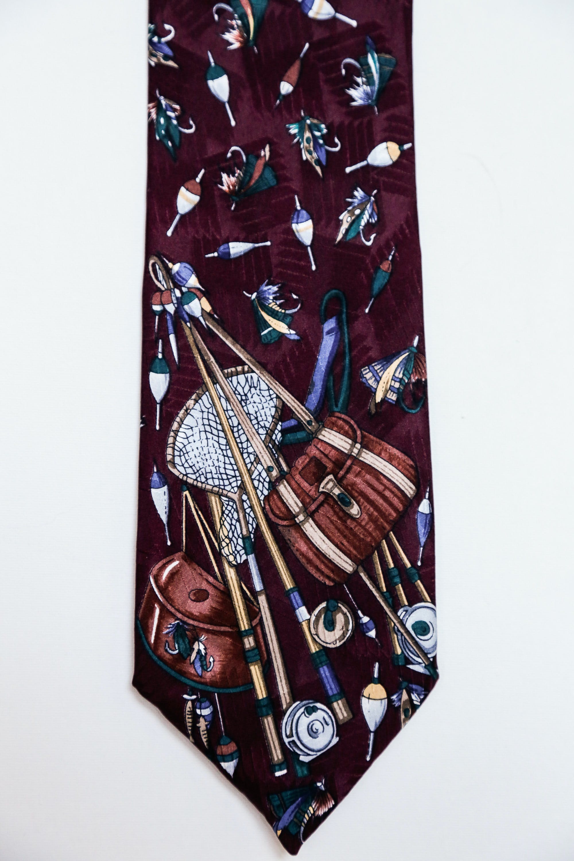 Vintage Fishing Themed Necktie | Shop THRILLING