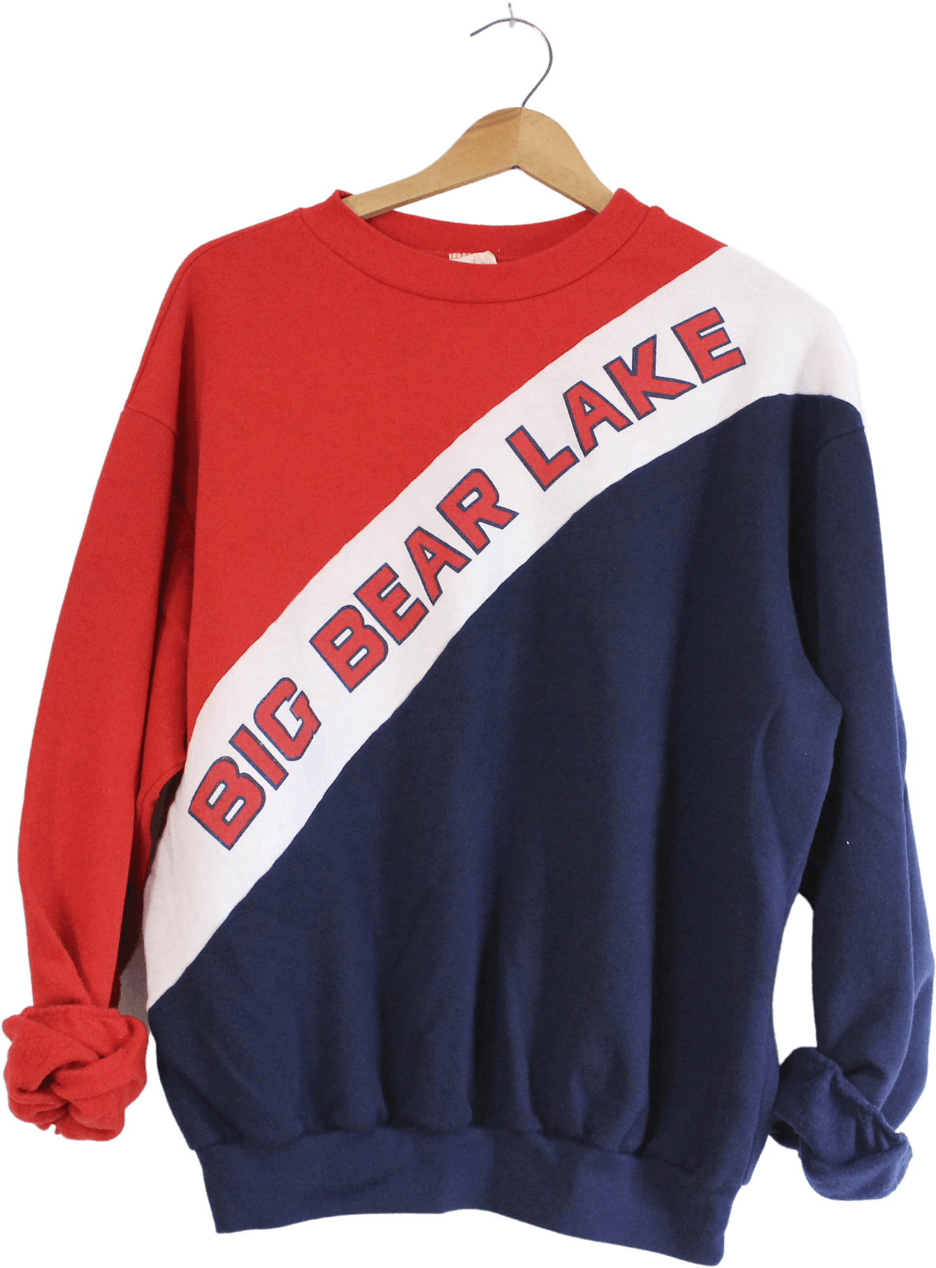 Vintage Red Big Bear Lake Cotton Sweatshirt by Western Shirt Line ...