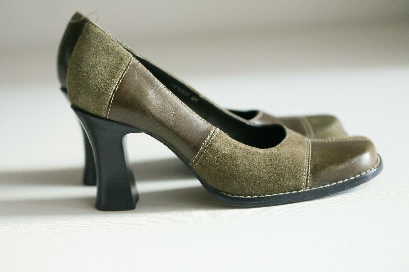 Vintage 90's Suede Patchwork High Heels | Shop THRILLING