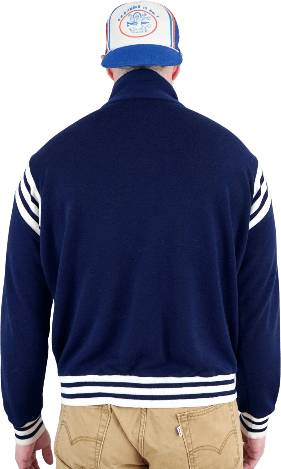 Vintage 80’s Blue Striped Track Jacket | Shop THRILLING