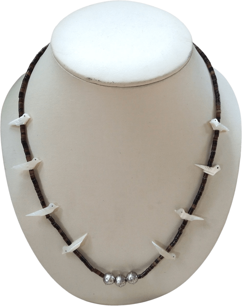 Vintage 70's Sterling Silver Shells Necklace | Shop THRILLING