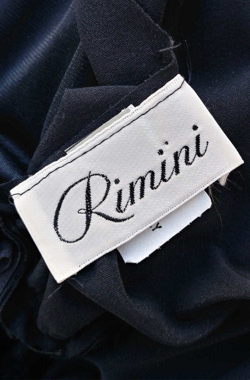 Vintage 80's Black Bat Wing Wrap Dress by Rimini | Shop THRILLING