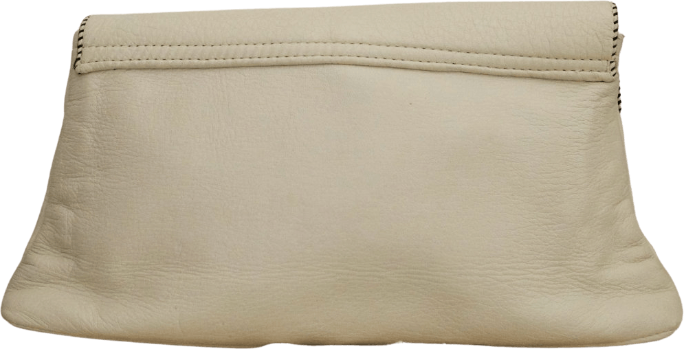 Vintage 60’s Beige Pebbled Leather Clutch | Shop THRILLING