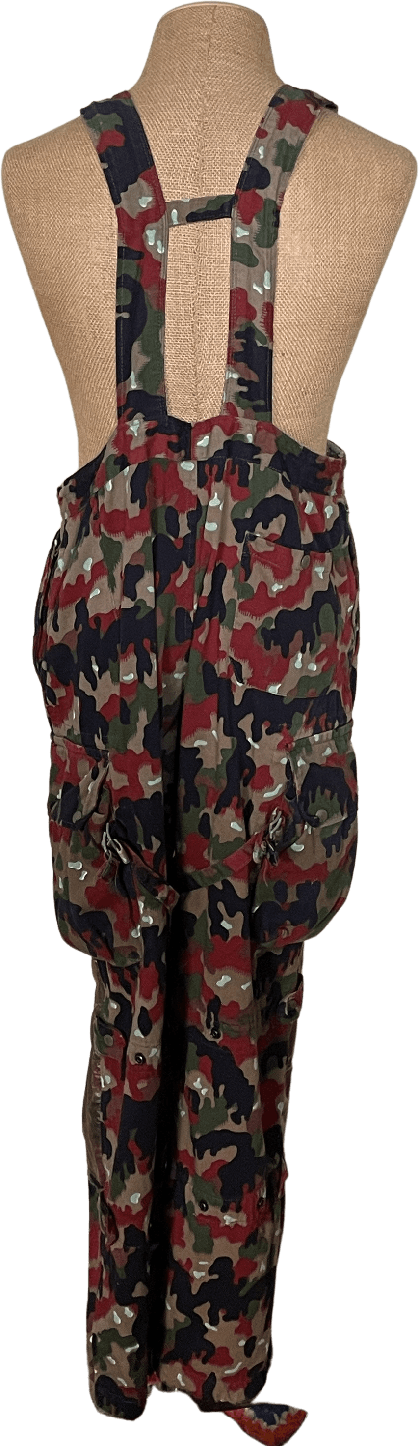Vintage Red Mixed Camo Army Overalls | Shop THRILLING