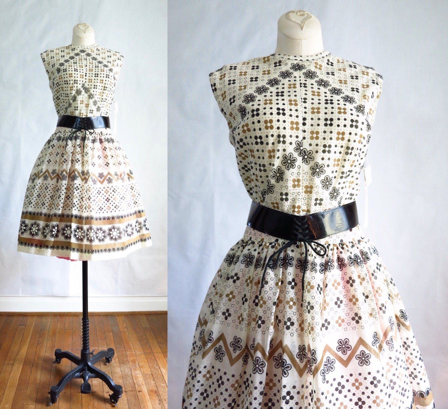 Vintage 60’s Floral Summer Day Dress Deadstock By Kenny Classics | Shop ...