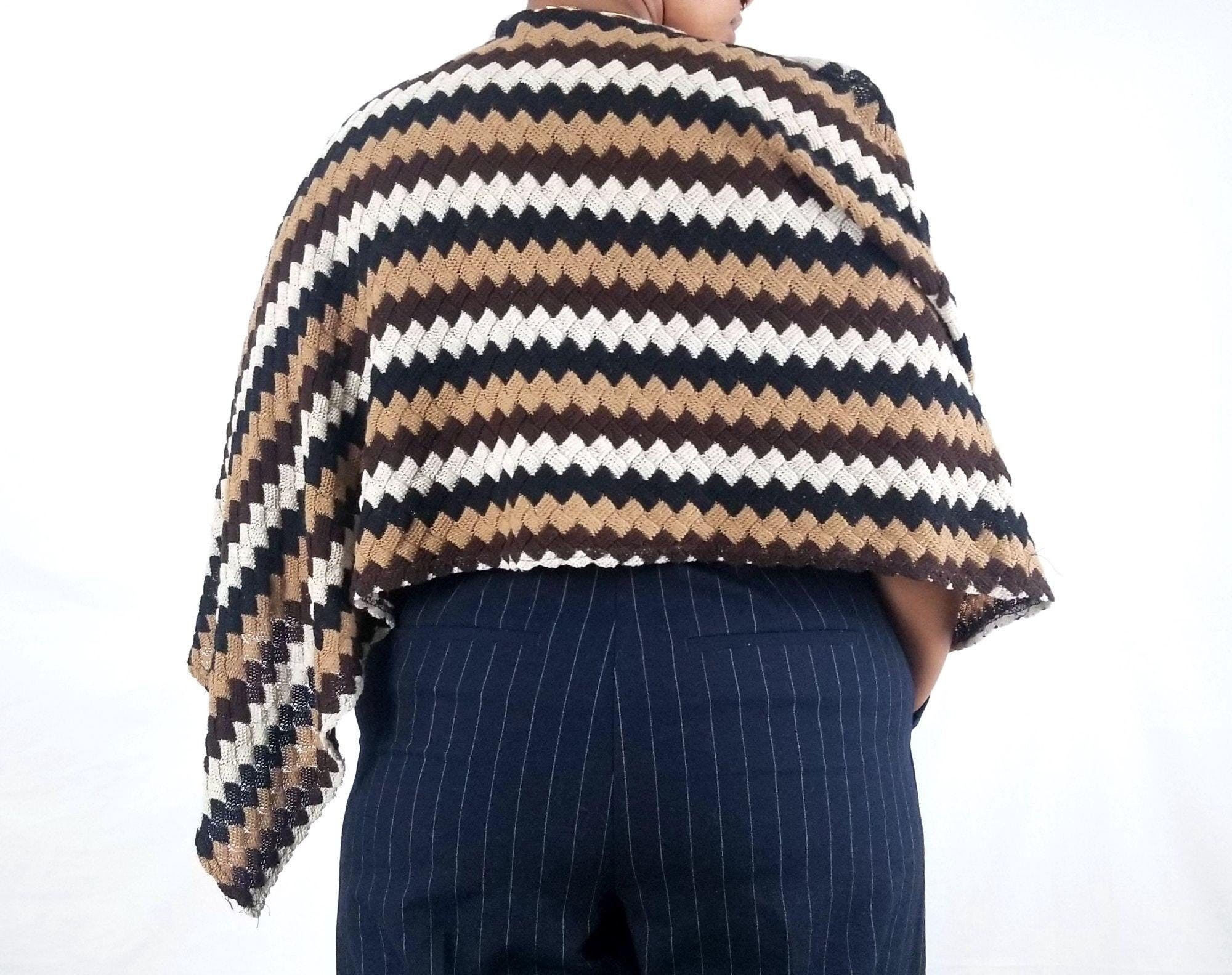 Vintage 00's Cottagecore Crochet Knit Poncho by Can't Miss | Shop THRILLING