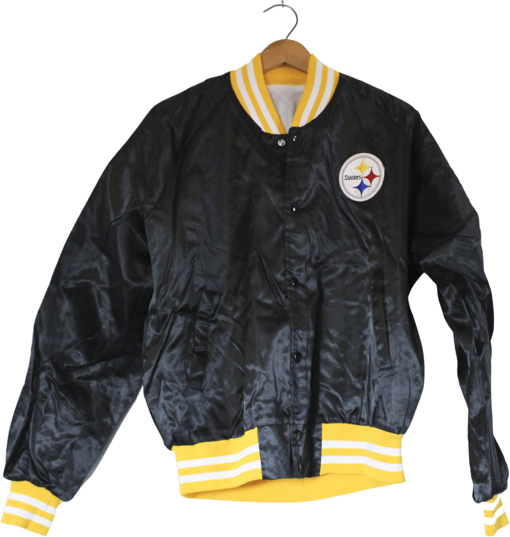 Vintage Black Pittsburgh Steelers Pennsylvania Football Satin Jacket ...