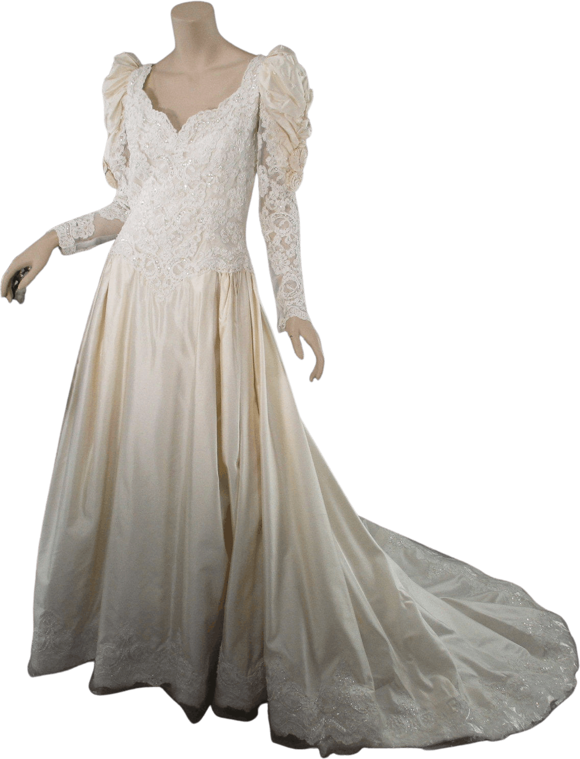 Vintage 80s Beaded,silk,lace Ivory White Wedding Dress Gown By Jim Helm ...