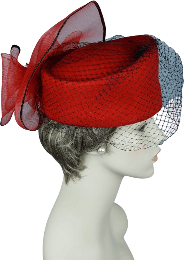 Vintage Bright Red Statement Hat | Shop THRILLING