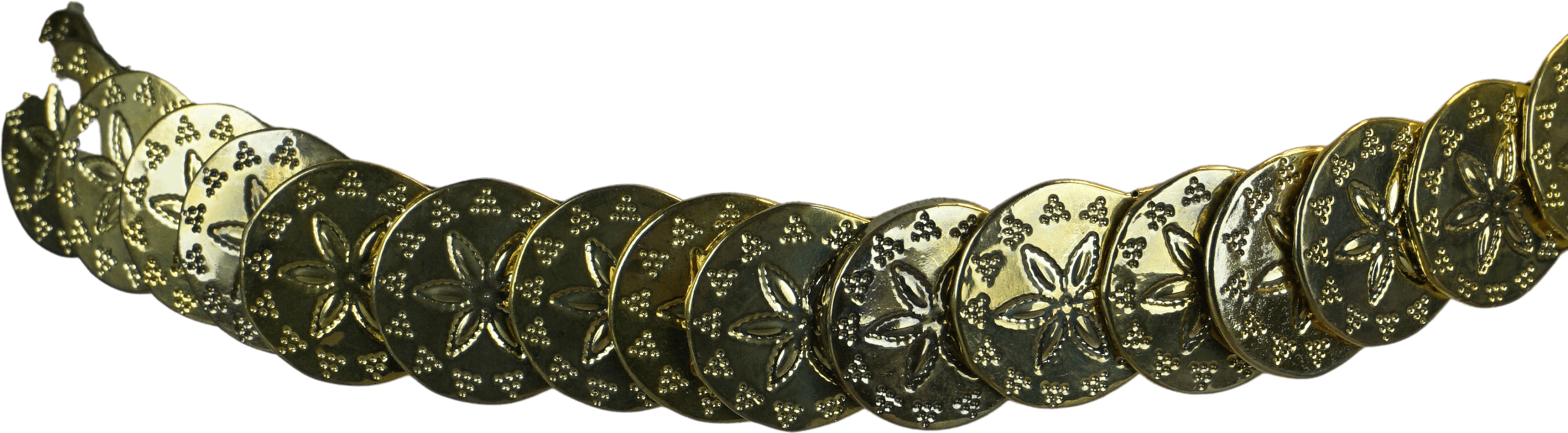 Vintage 90’s Gold Stretch Disk Belt | Shop THRILLING