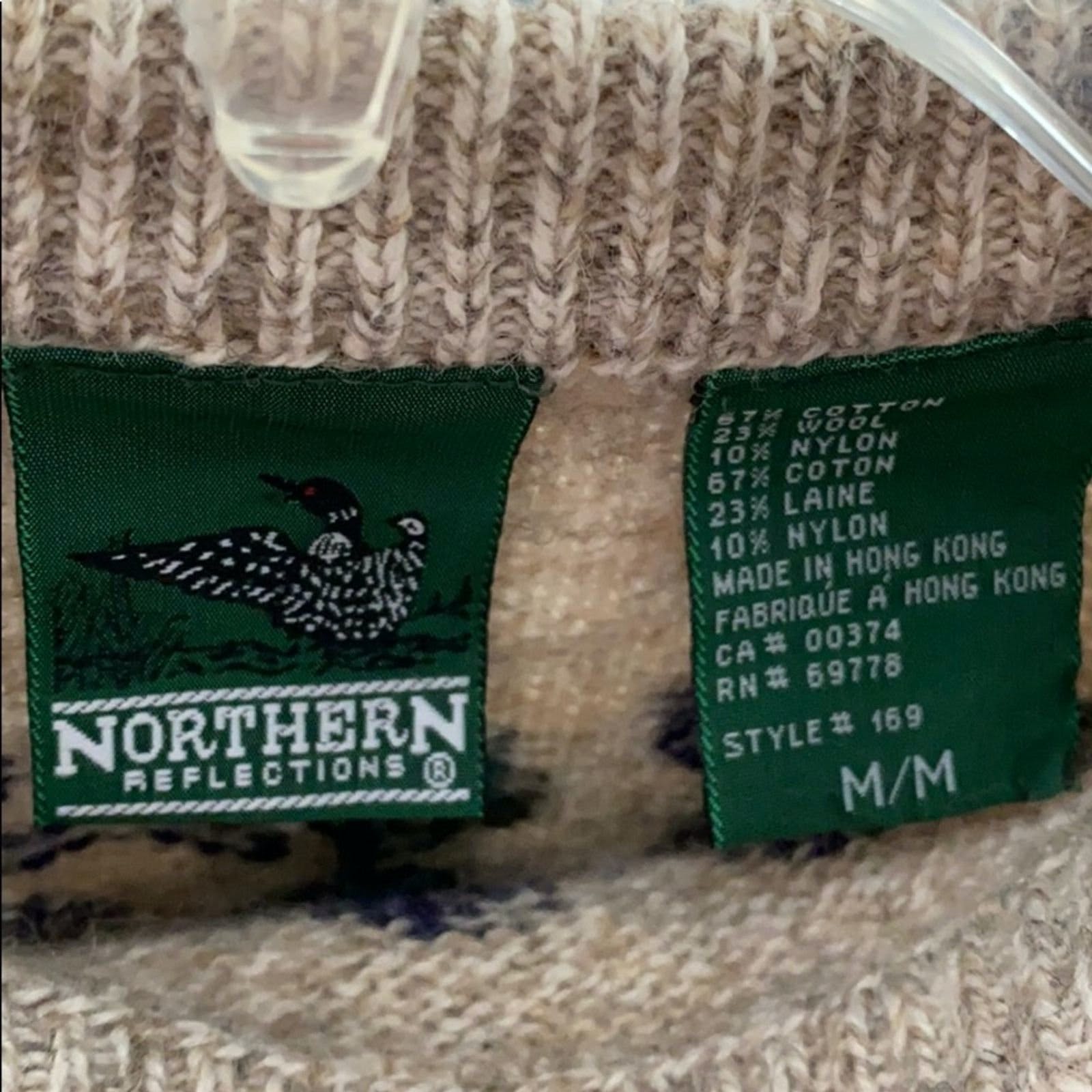 Vintage Cotton Blend Knit Sweater Floral Crewneck by Northern ...