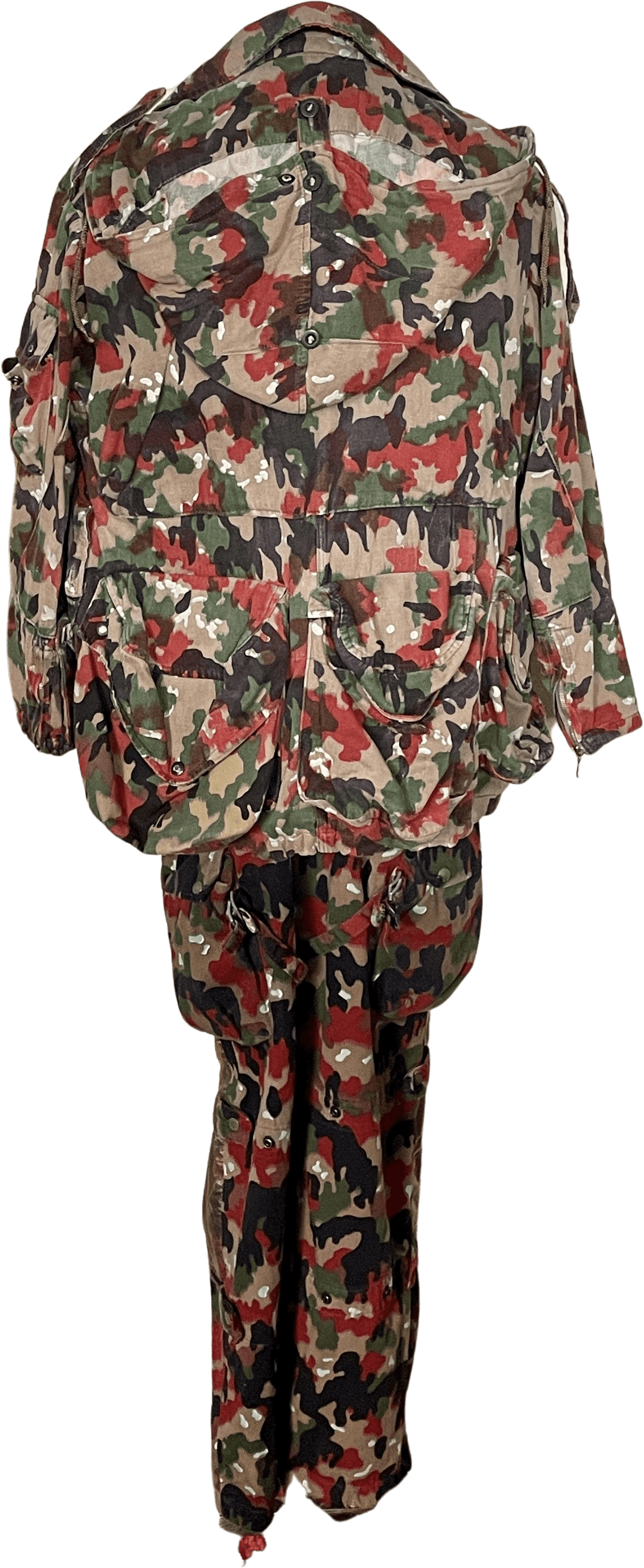 Vintage Red Mixed Camo Army Jacket | Shop THRILLING