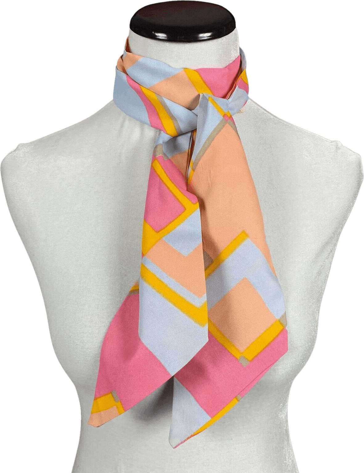 Vintage 60's Pastel Op Art Plaid Scarf | Shop THRILLING