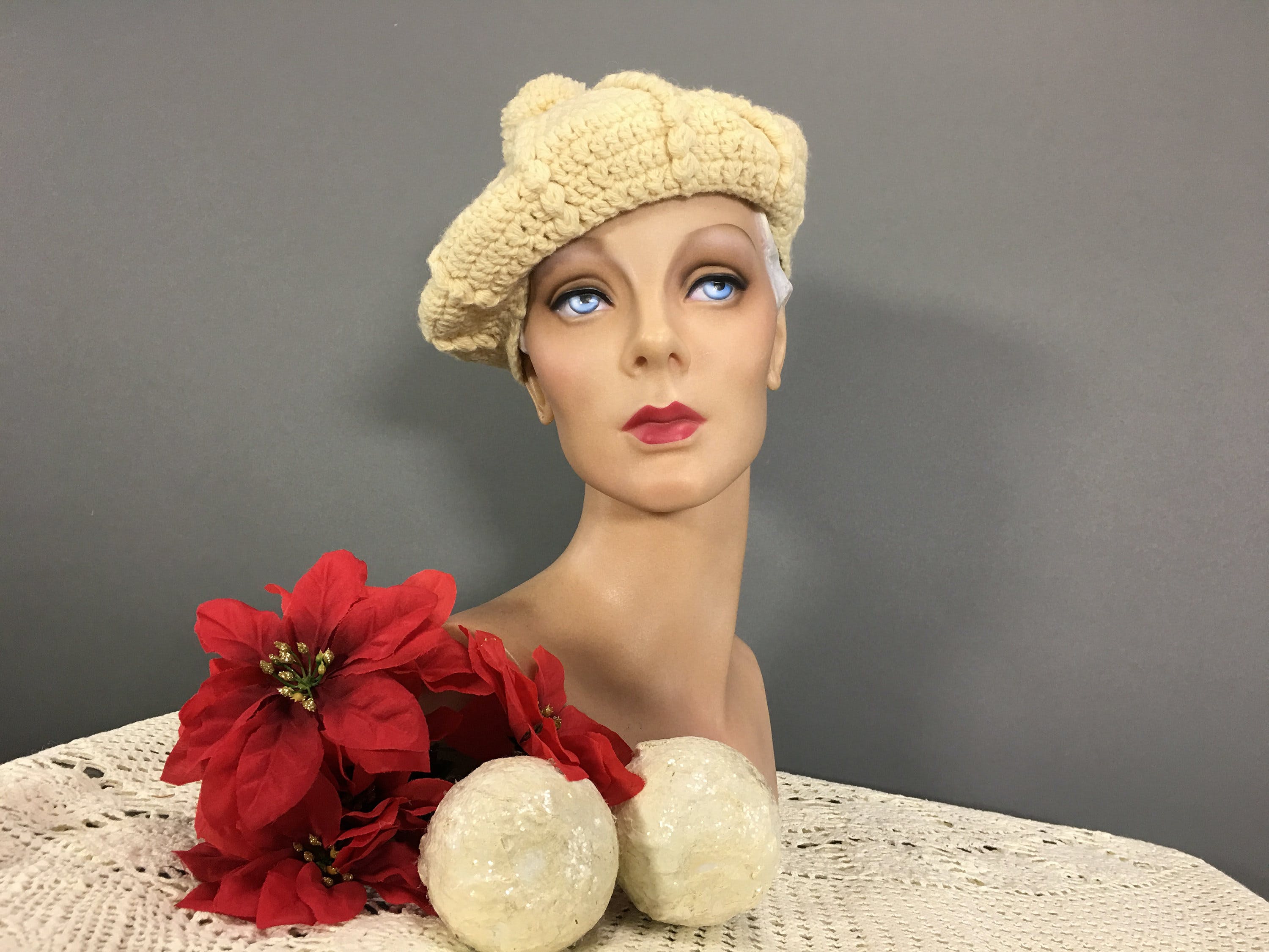 Vintage 70's Hand Made Wool Beret | Shop THRILLING