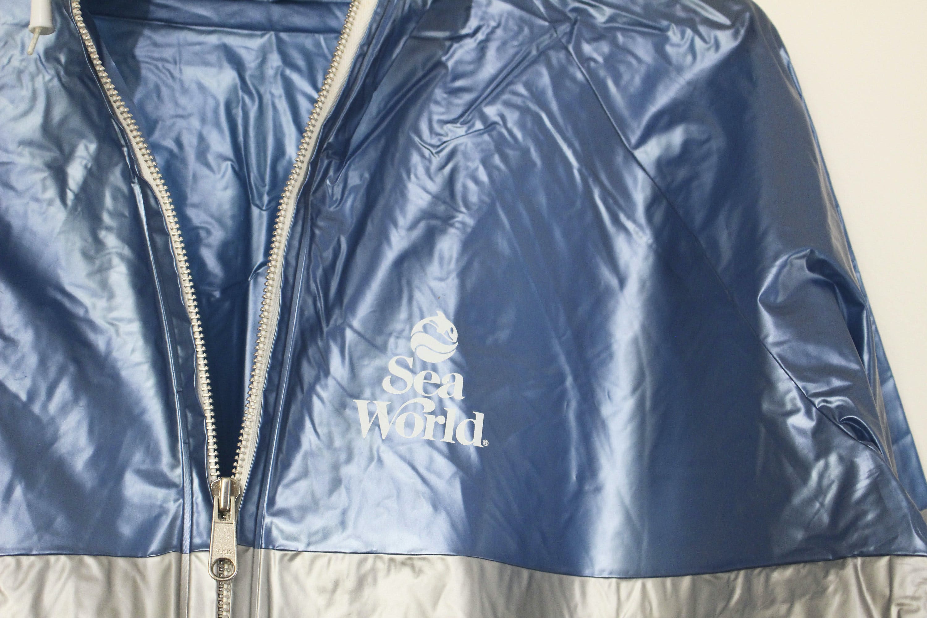 Vintage Blue Sea World Theme Park Waterproof Jacket | Shop THRILLING