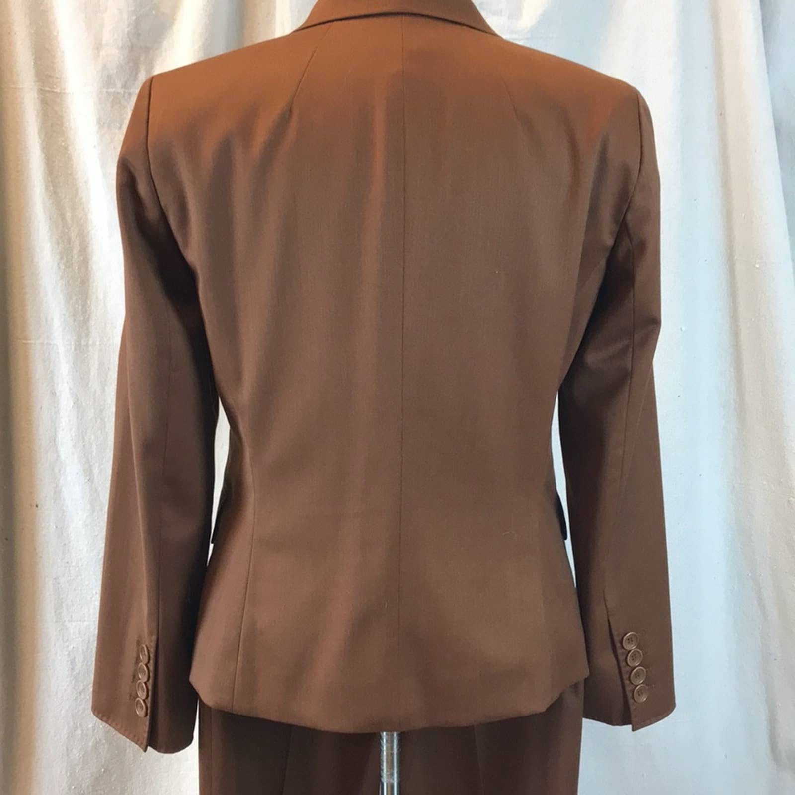 Vintage 80's Brown Wool Blazer and Trouser Set by DKNY | Shop THRILLING