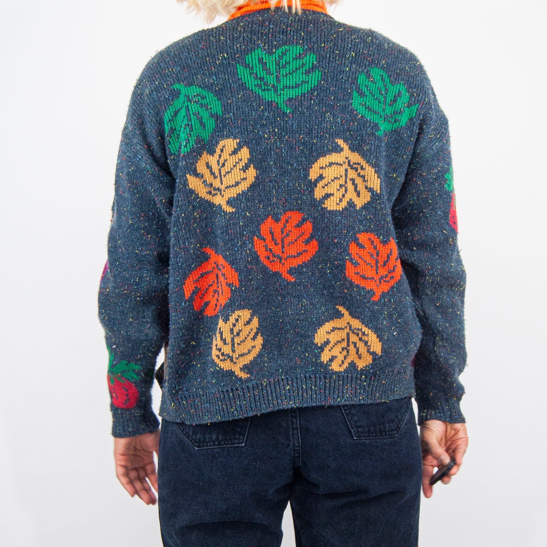 Vintage 90's Speckled Knit Fall Cardigan | Shop THRILLING