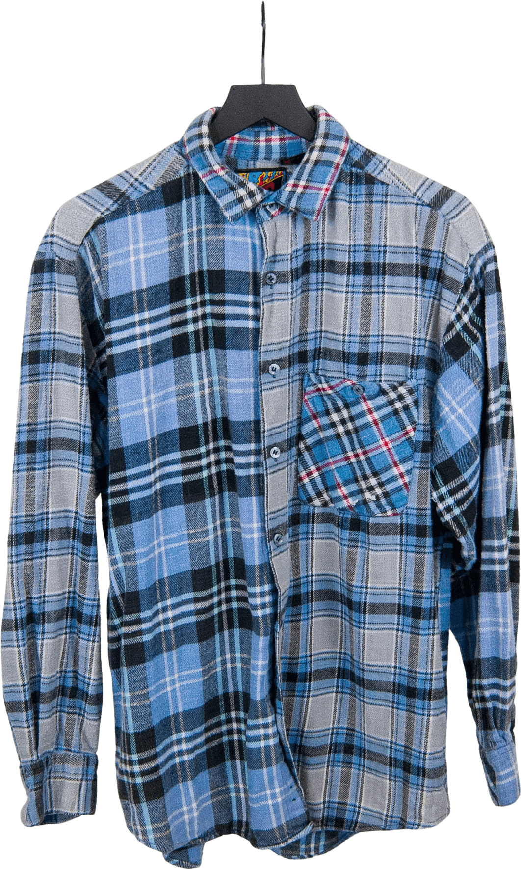 Vintage 80's Blue Patchwork Flannel by Blazer | Shop THRILLING