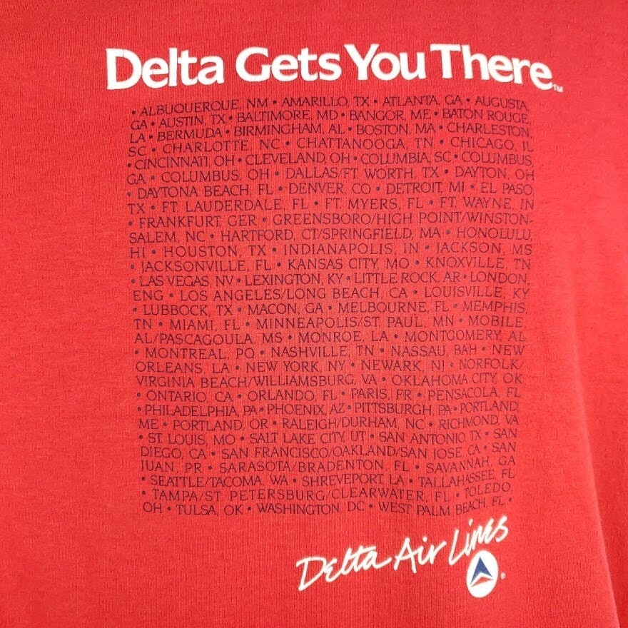 Vintage 80’s Delta Air Lines T-Shirt | Shop THRILLING