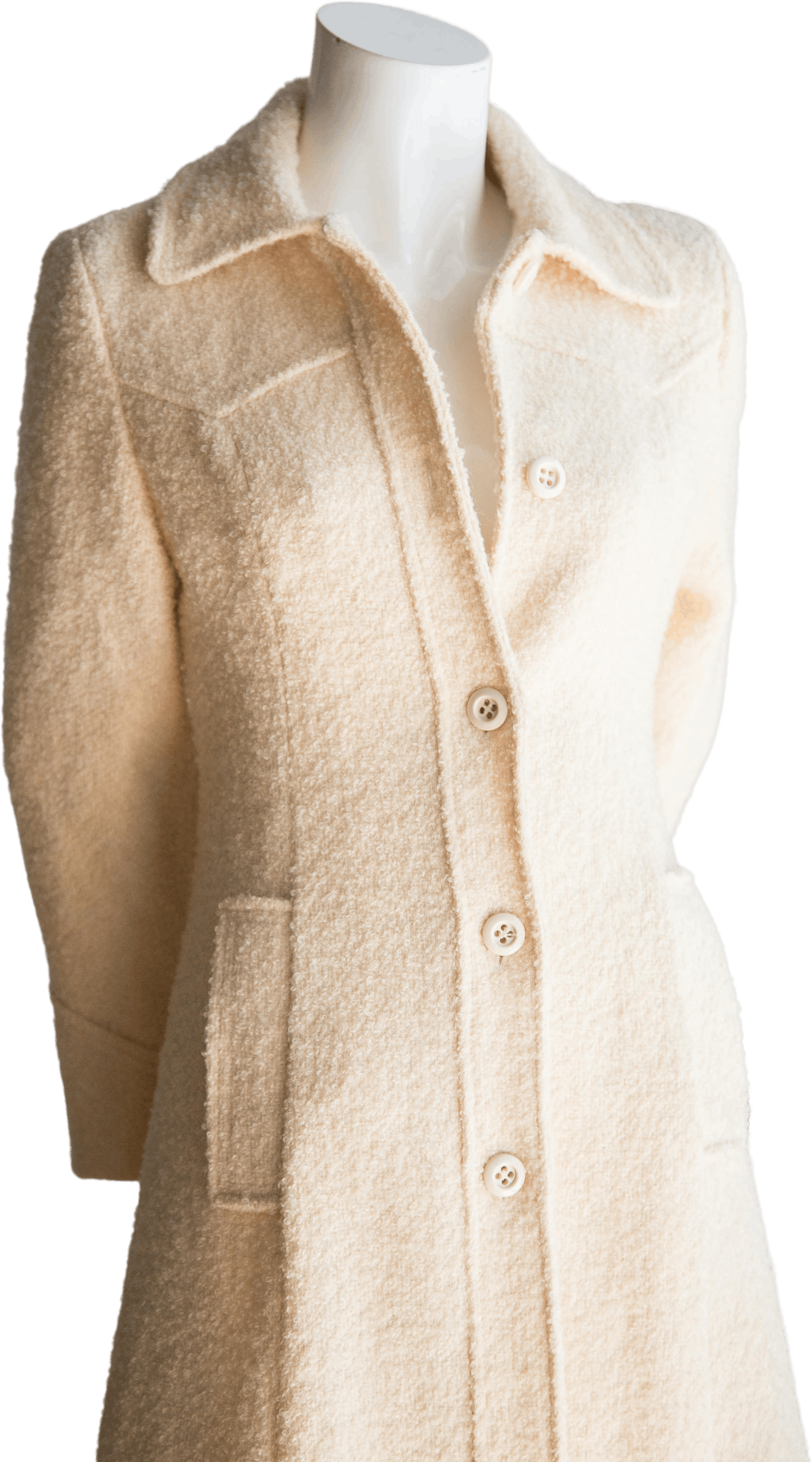 Vintage Fitted A-Line Wool Coat | Shop THRILLING