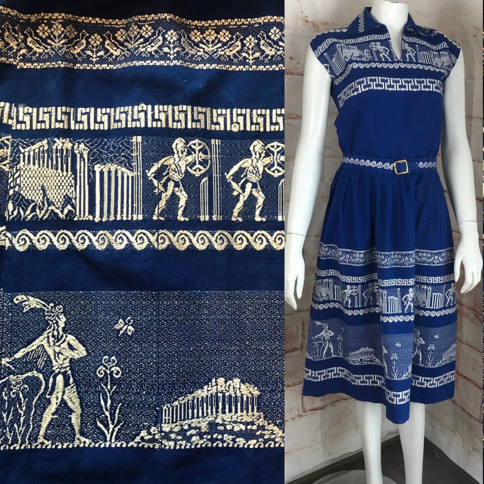 Vintage 50’s "Greek Key" Three Piece Skirt Set | Shop THRILLING