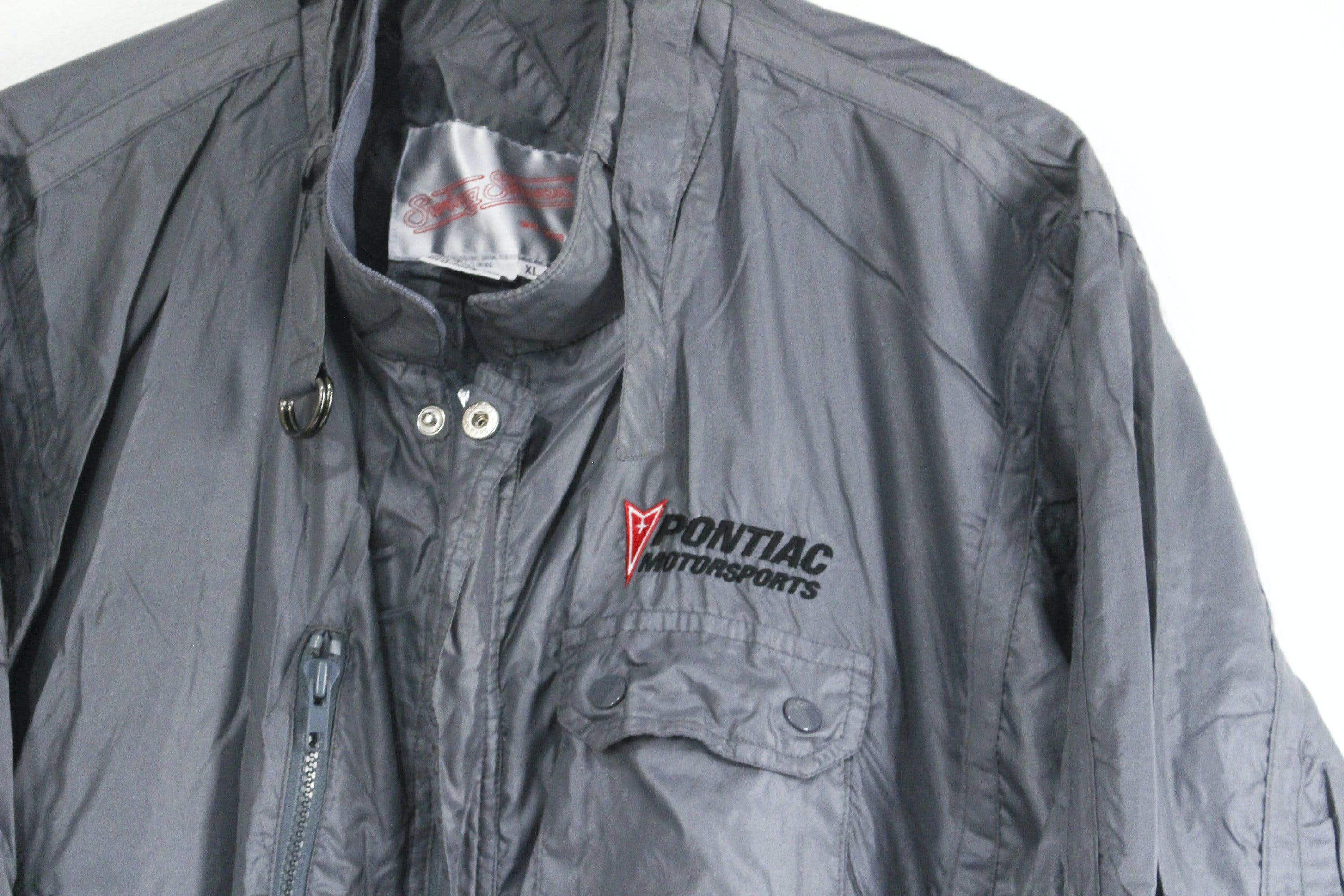 Vintage Gray Pontiac Motorsports Jacket by Swing Stream | Shop THRILLING