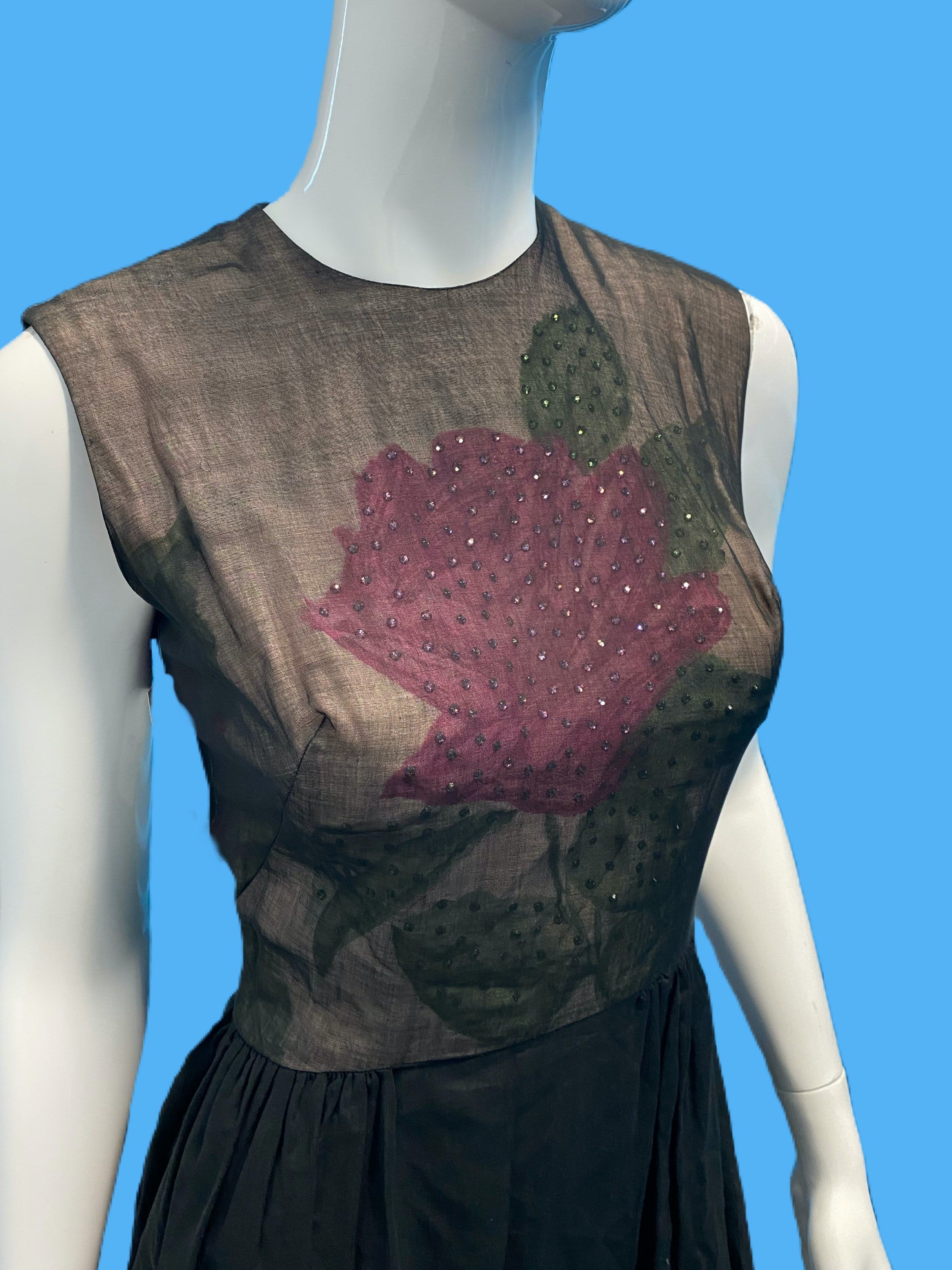 Vintage 60's Sheer Beaded Cocktail Dress | Shop THRILLING