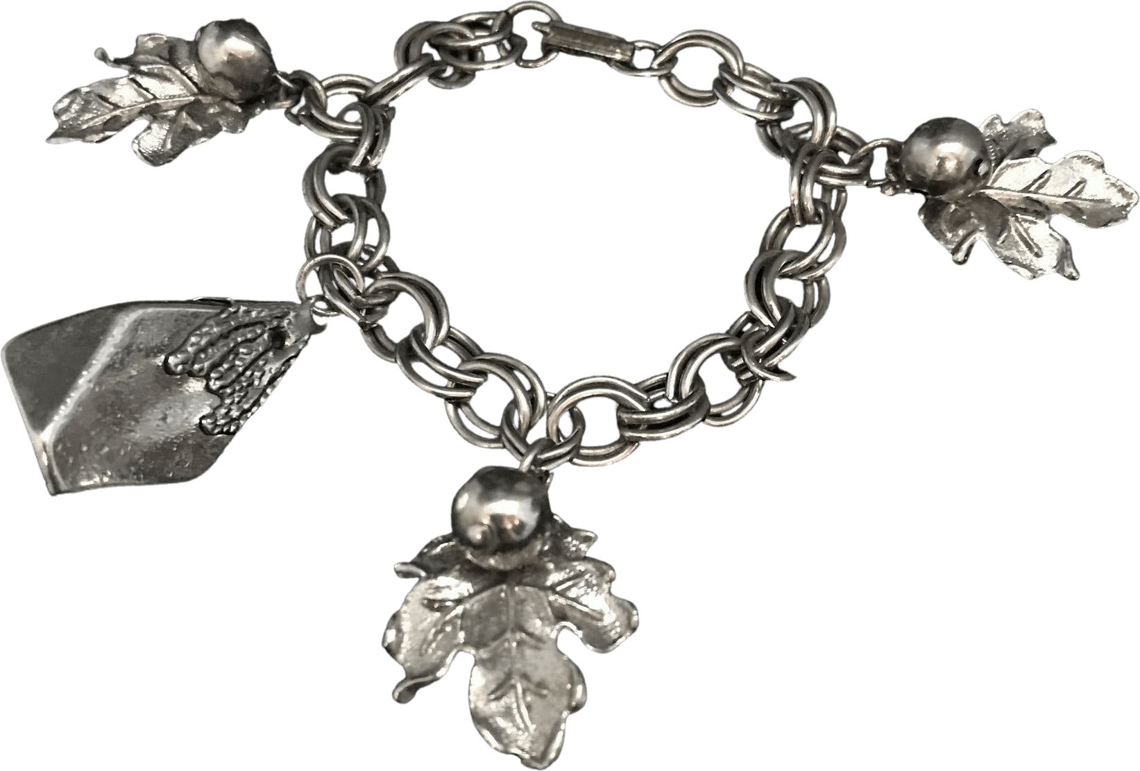 Vintage 50's Silver Cocktail Charm Bracelet | Shop THRILLING