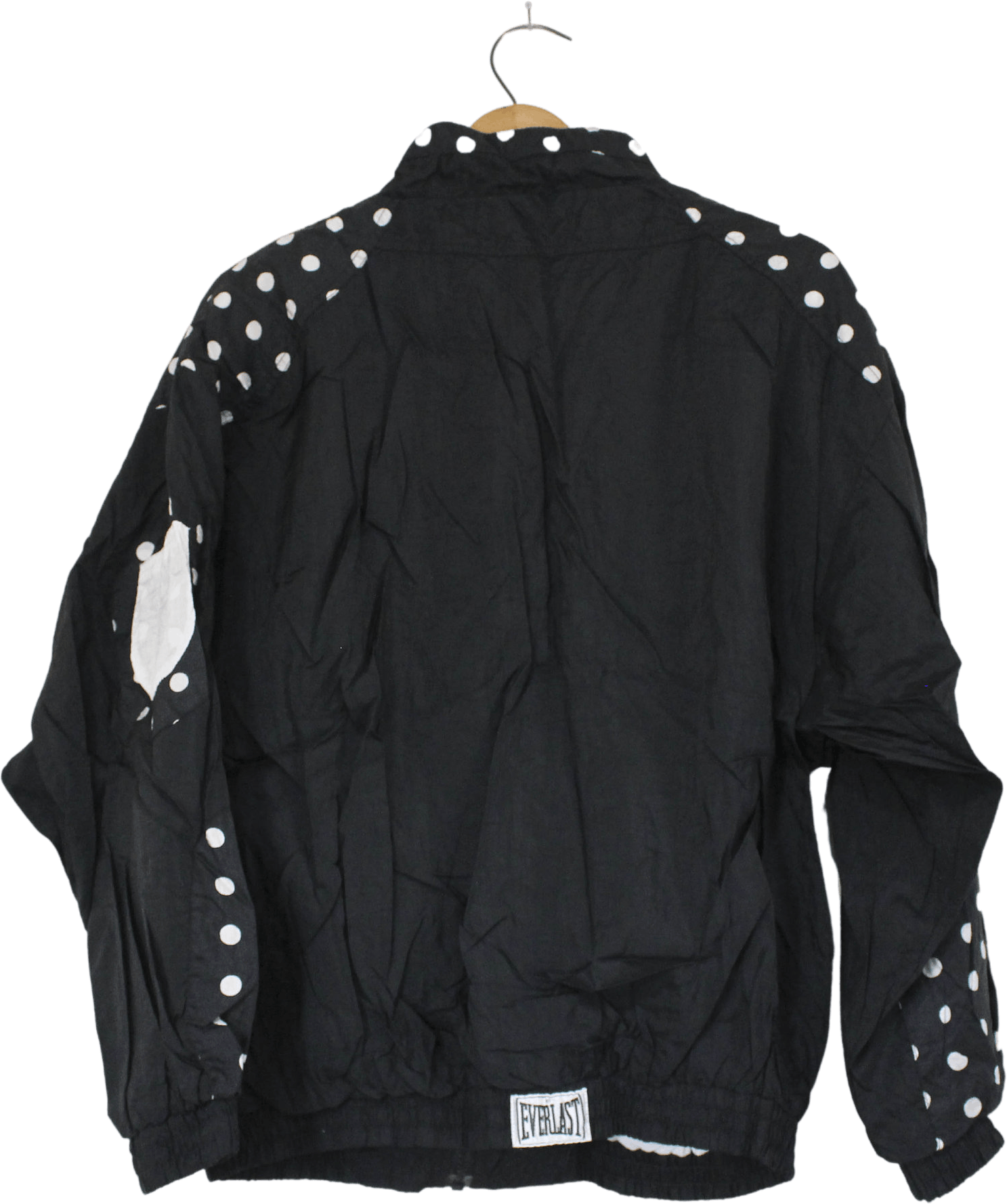 Vintage Black and White Boxing Windbreaker Track Jacket by Everlast ...