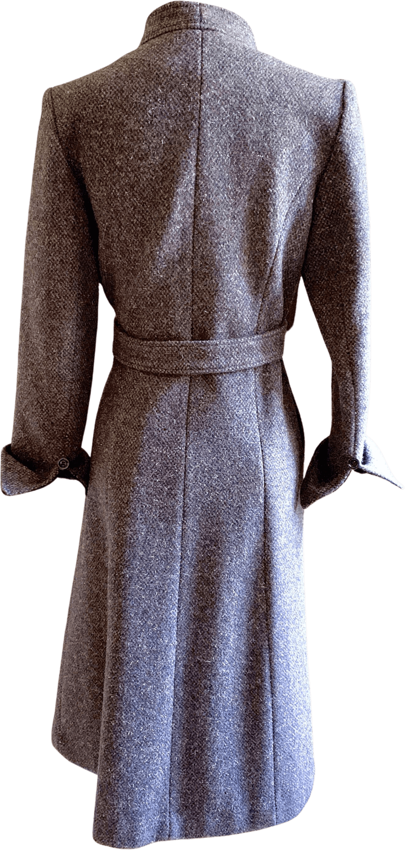 Vintage 50’s/60’s Long Wool Tweed and Velvet Coat by Jackie Stuart ...