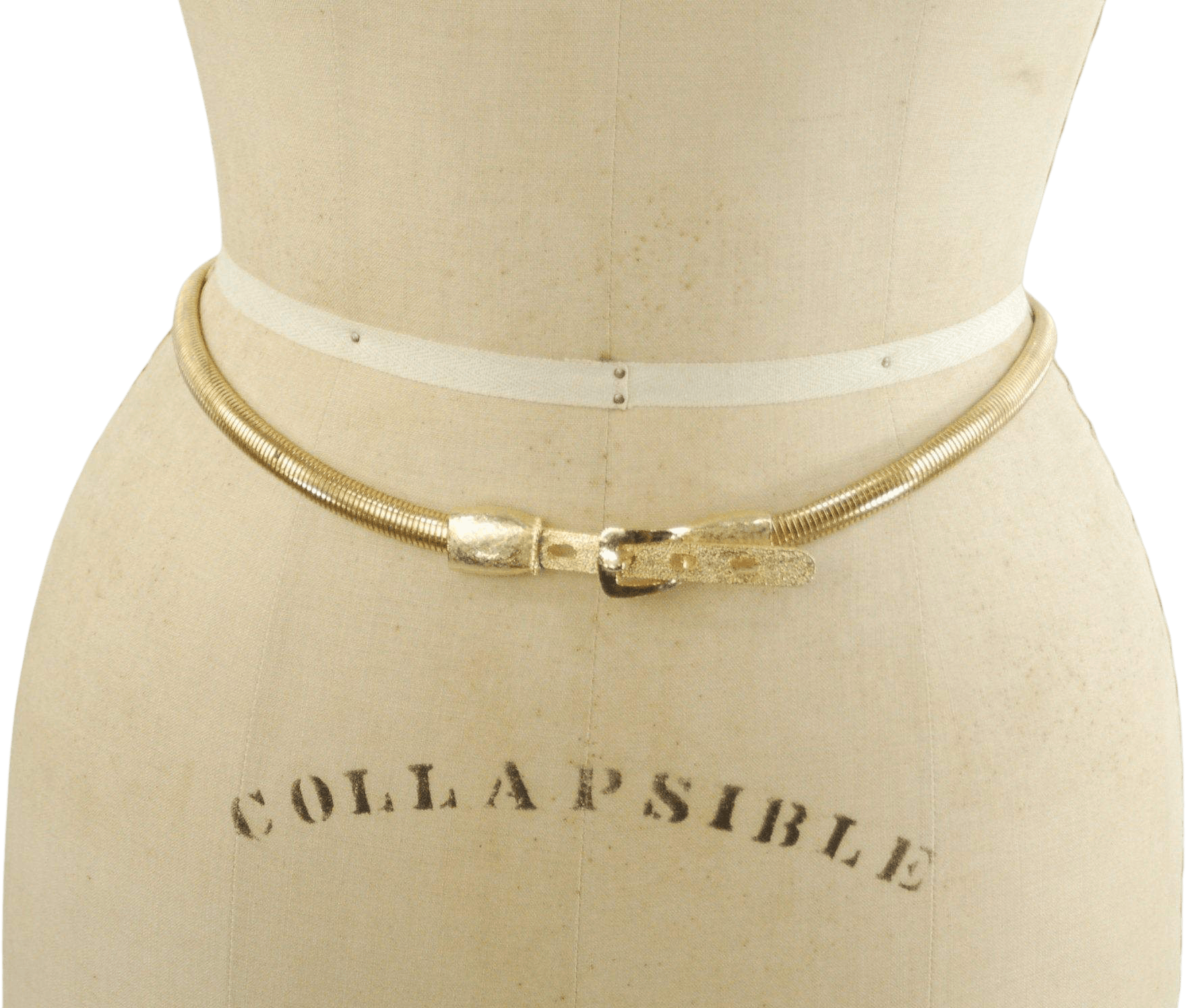 Vintage 80's Gold Stretch Coil Belt with Buckle | Shop THRILLING