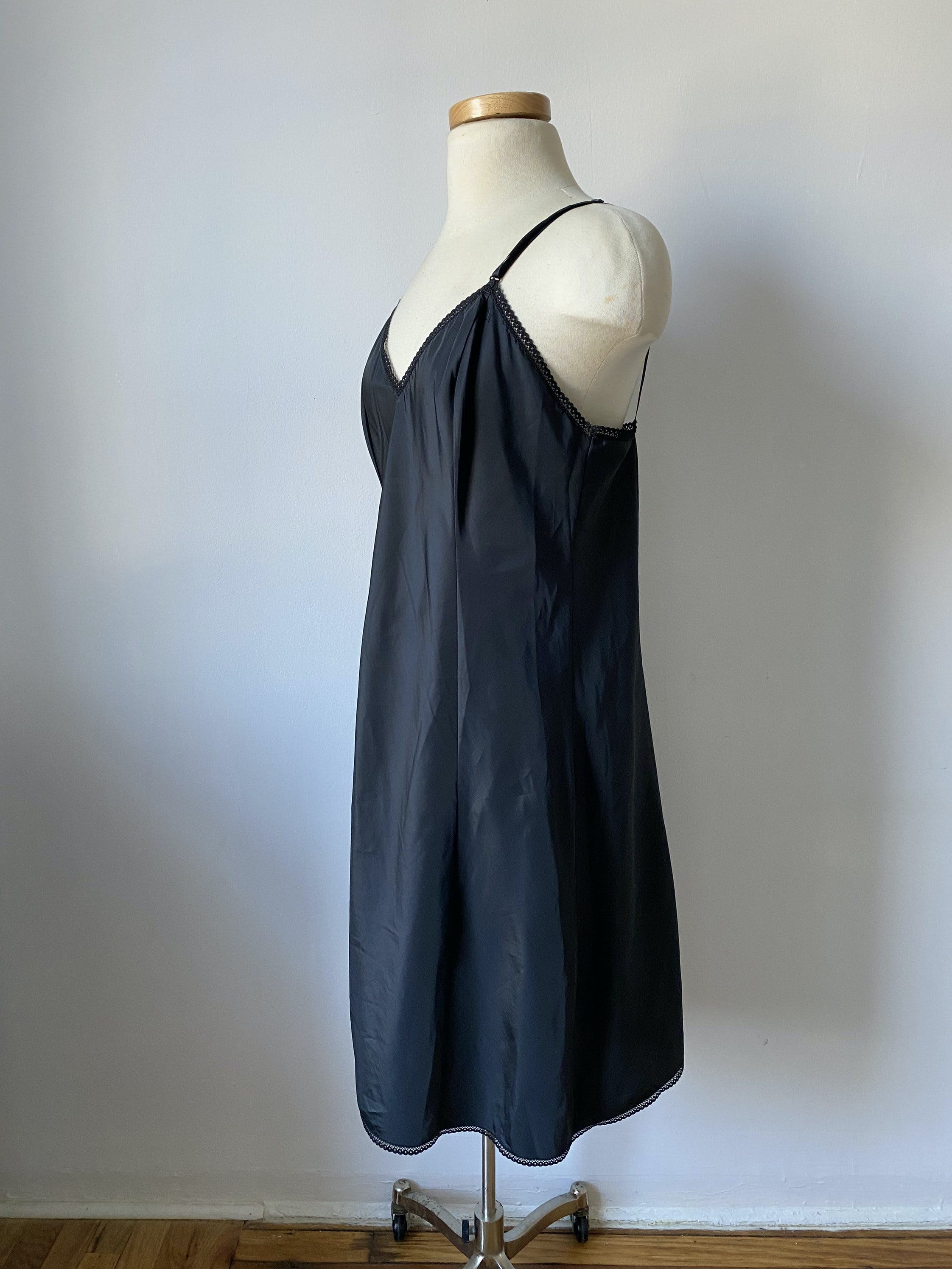 Vintage Black Nylon and Polyester Slip | Shop THRILLING