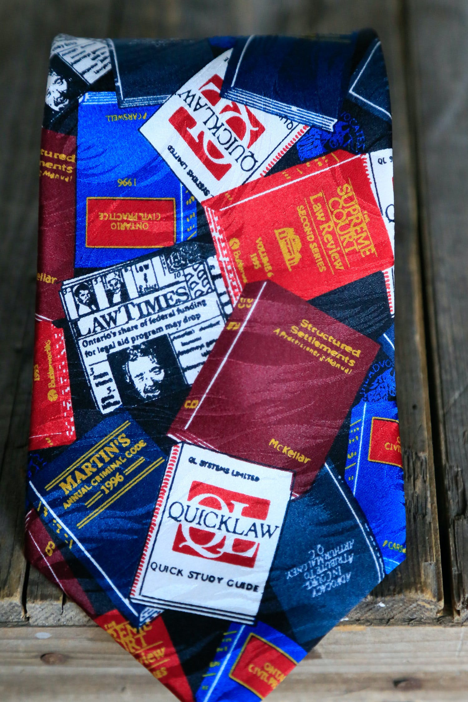 Vintage Lawyer Themed Tie | Shop THRILLING