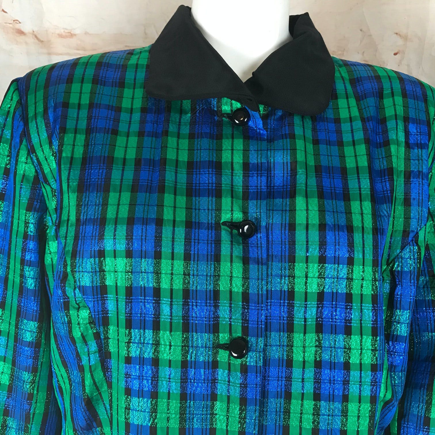 Vintage 90’s Metallic Plaid Duster | Shop THRILLING