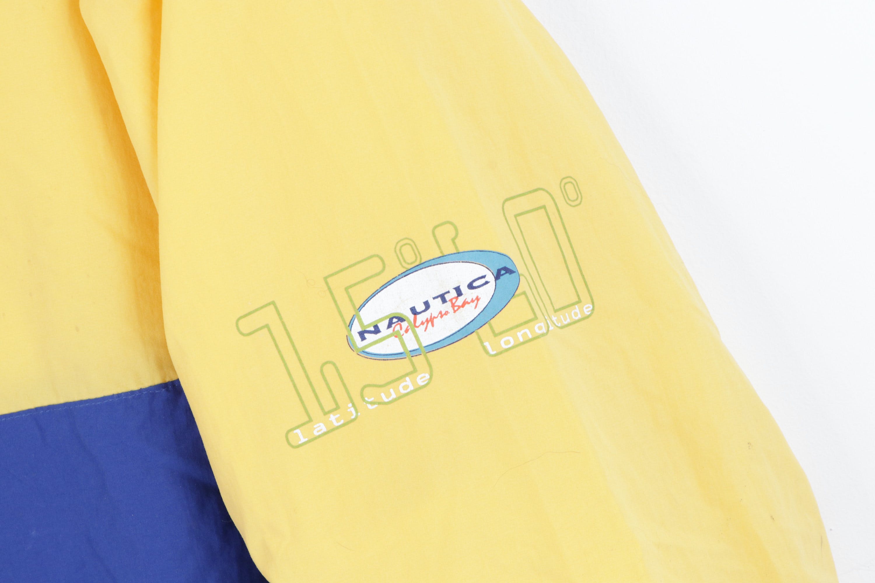 Vintage 90’s Blue and Yellow Colorblock Half Zip Up Men's Sailing ...