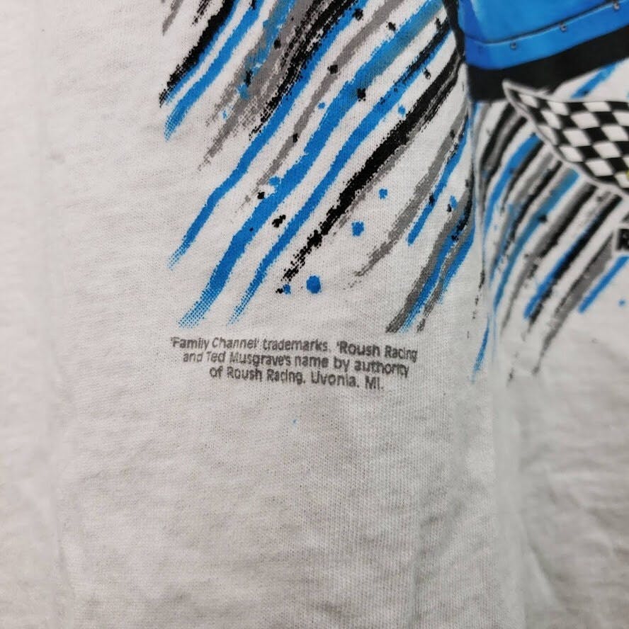Vintage 90’s Men's Ted Musgrave Roush Racing T-Shirt by Nice Man | Shop ...