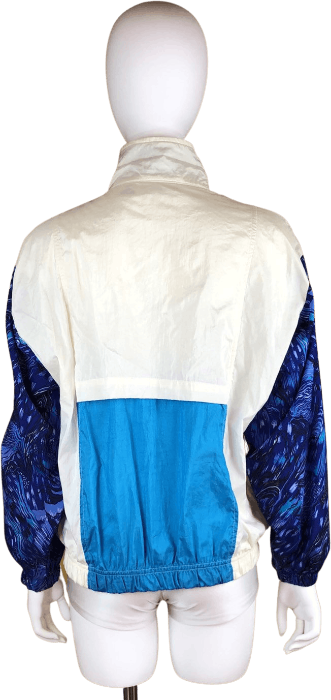Vintage 80’s White and Blue Track Jacket by Reebok | Shop THRILLING