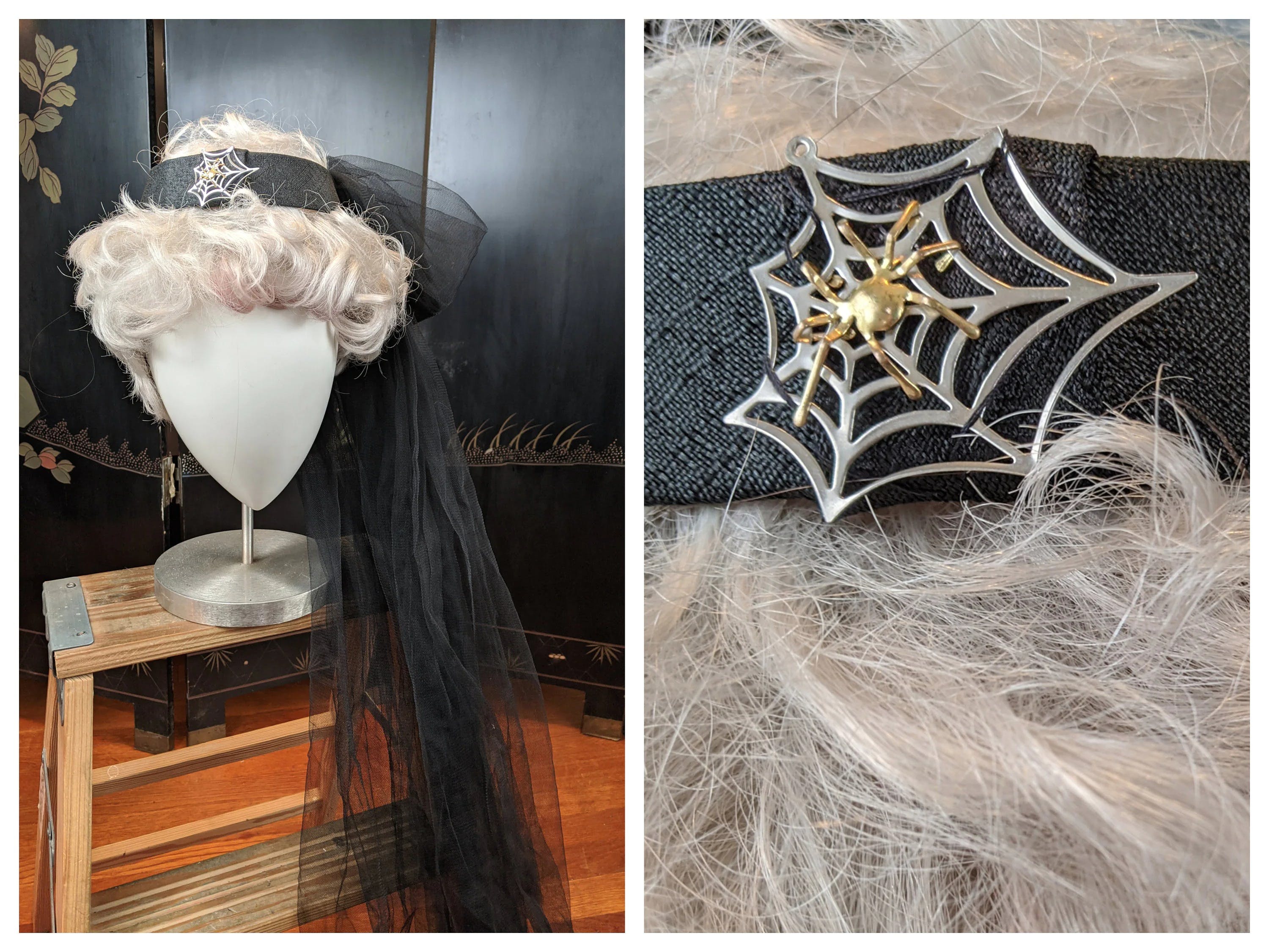Vintage Black Spiderweb Veil | Shop THRILLING