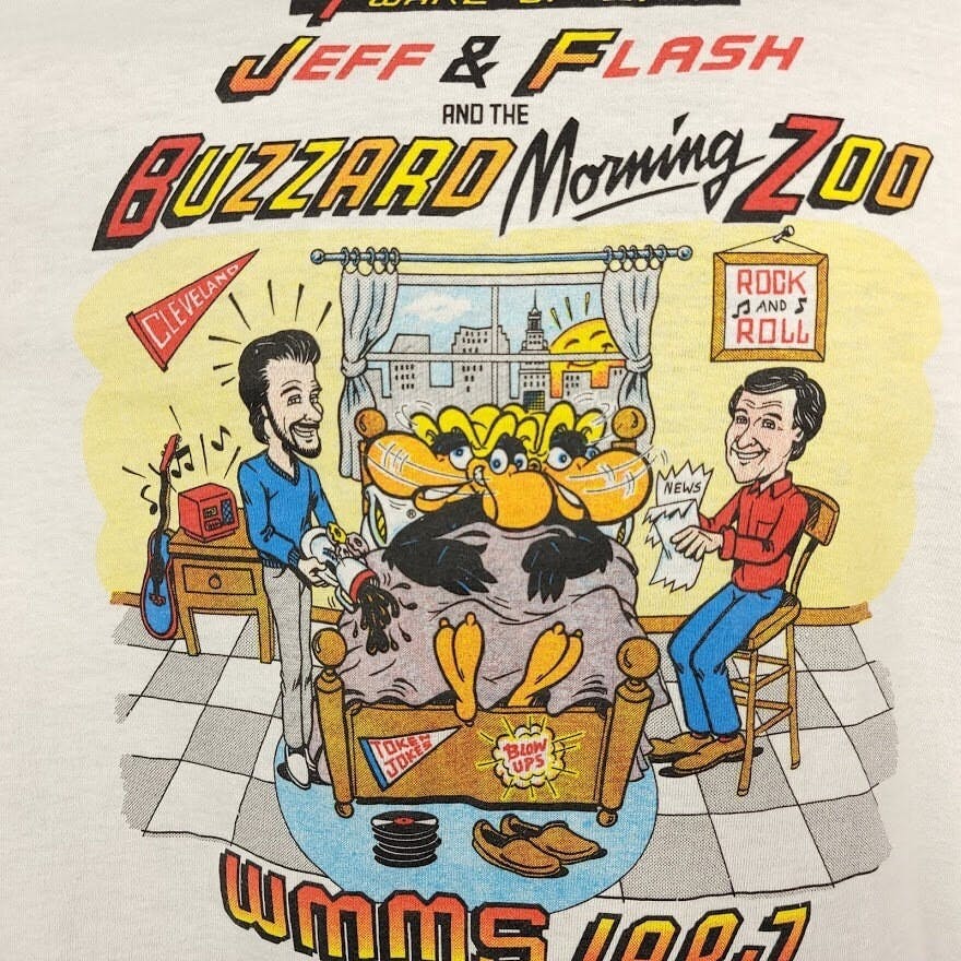 Vintage Jeff and Flash Buzzard Morning Zoo Men's T-Shirt | Shop THRILLING