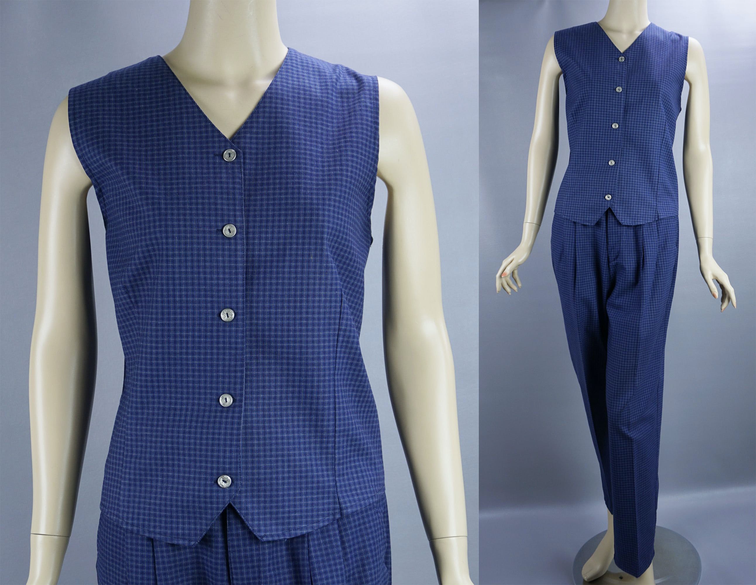 Vintage 80’s Blue Cotton 2 Piece Set by Northern Treasures | Shop THRILLING