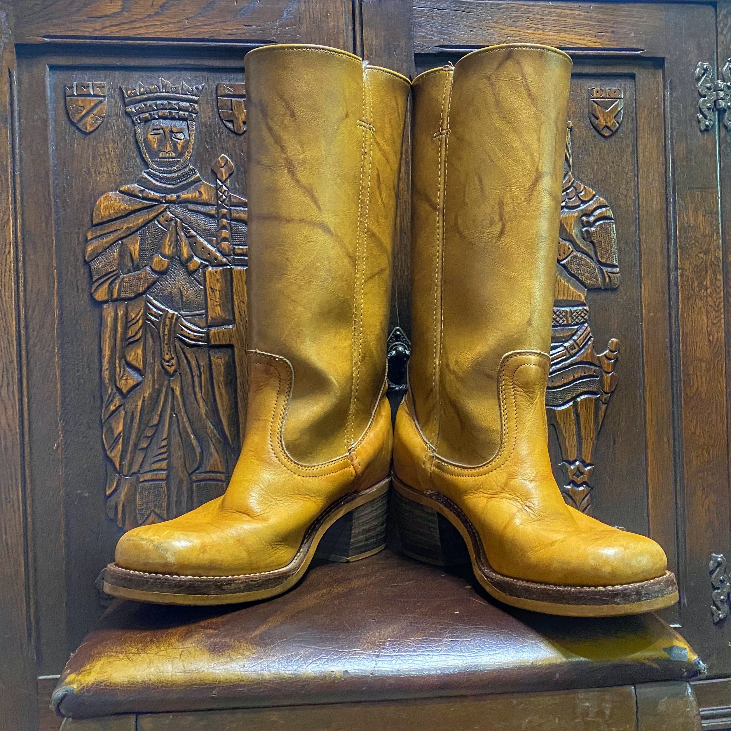 Vintage Square Toed Western Boots by Wild Country by Genesco | Shop ...