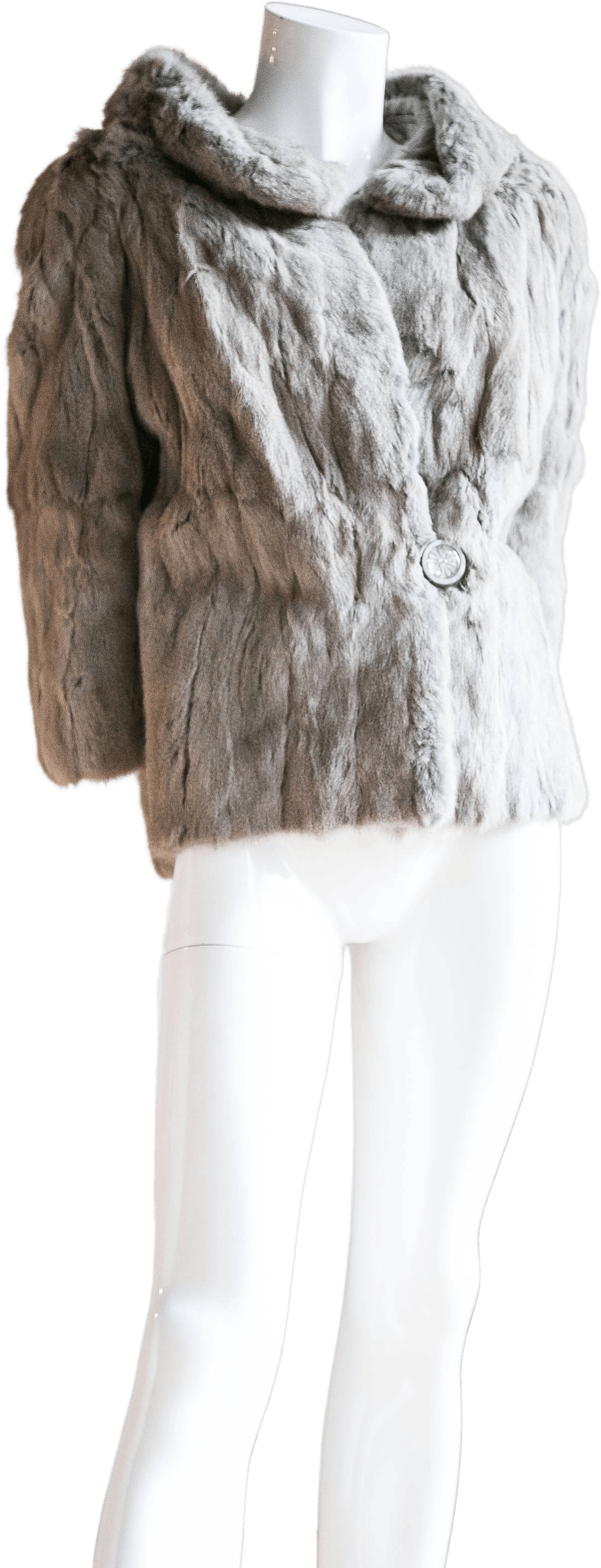 Vintage 60's Short Gray Fur Jacket | Shop THRILLING