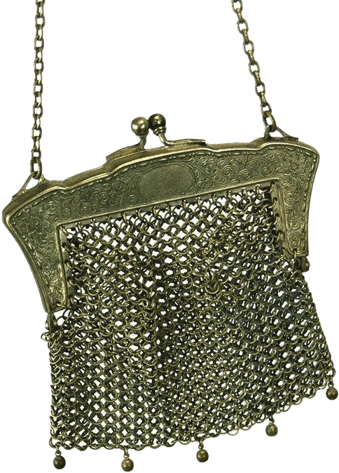 Vintage Antique German Kiss Clasp Chainmail Purse | Shop THRILLING