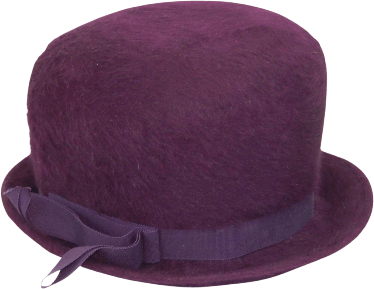 Vintage 60's Grape Purple Fur Felt Hat by Kurtz | Shop THRILLING